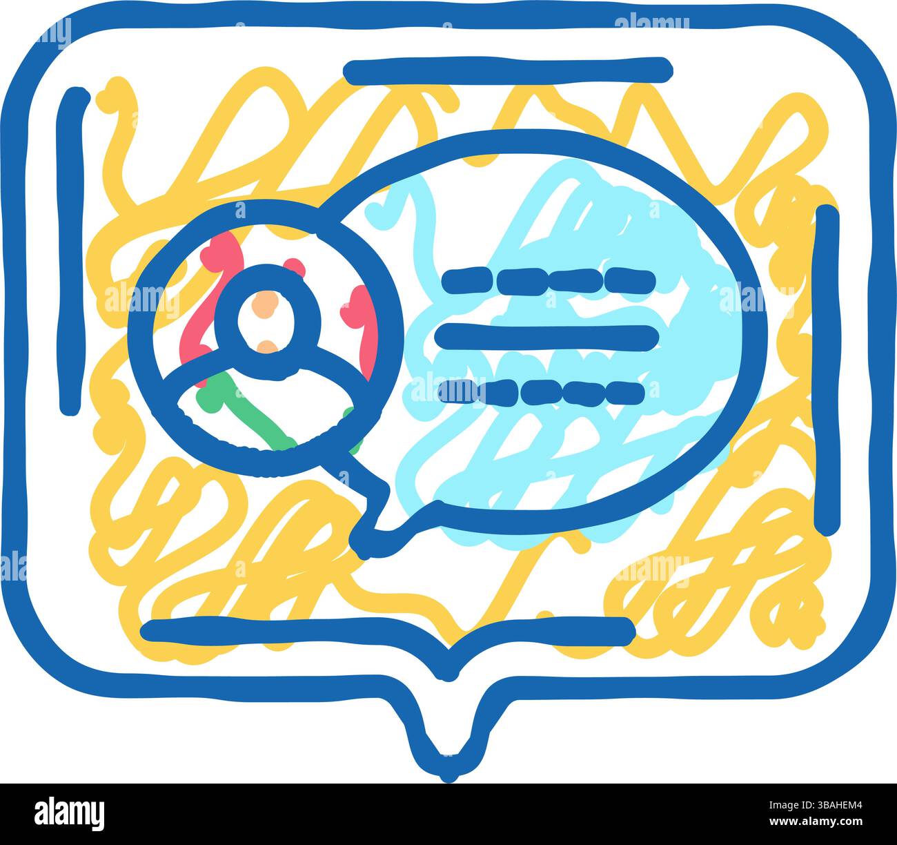 comment testimonial customer icon doodle illustration Stock Vector ...