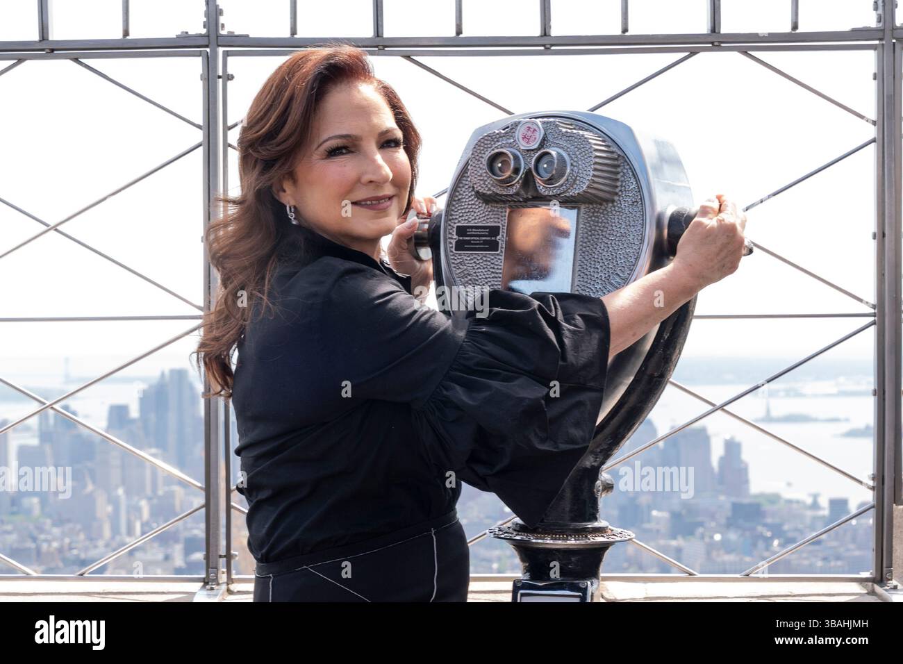 New York, NY, May 12, 2025: Gloria Estefan visits the Empire State ...
