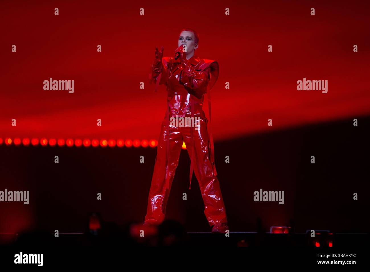 Red Sebastian of Belgium during the Eurovision Song Contest 2025 ...