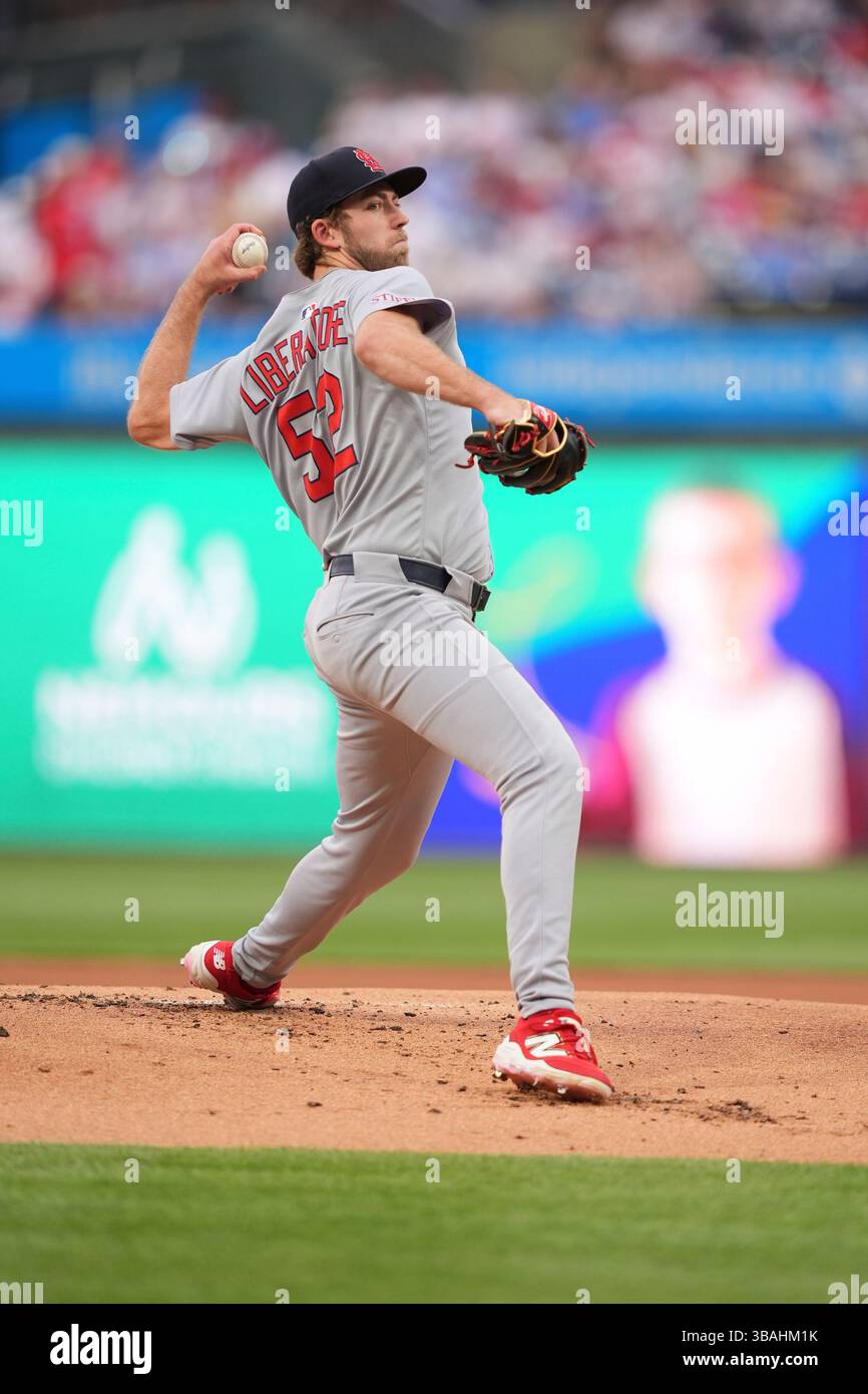 St. Louis Cardinals' Matthew Liberatore plays during a baseball game ...