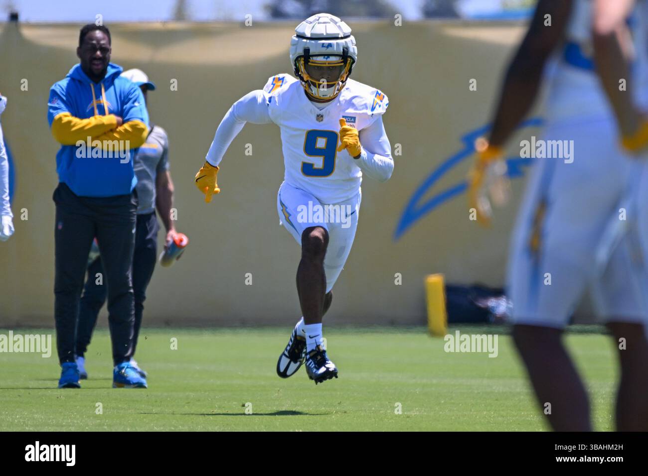 Los Angeles Chargers wide receiver Tre Harris (9) during Los Angeles ...