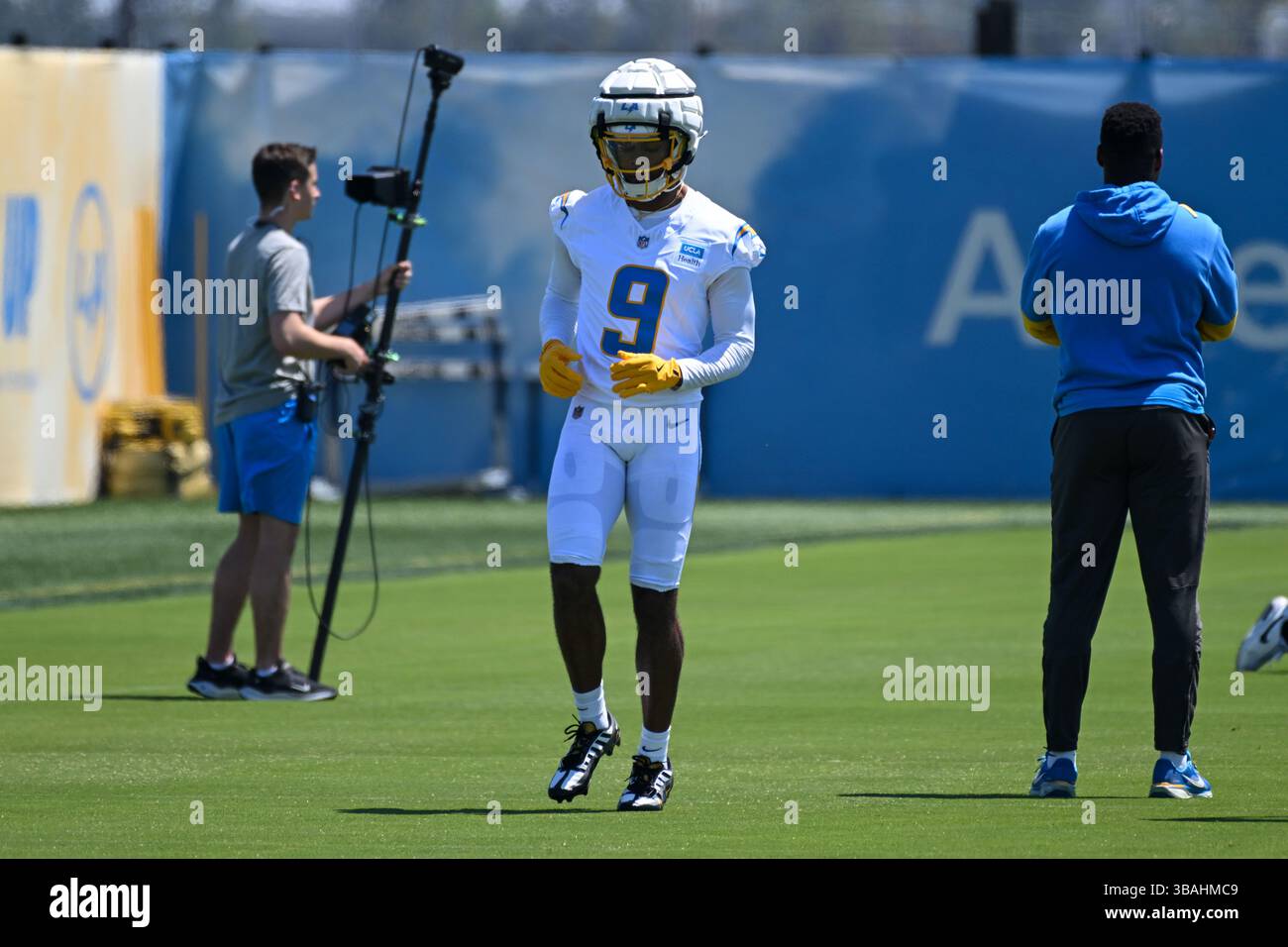 Los Angeles Chargers wide receiver Tre Harris (9) during Los Angeles ...