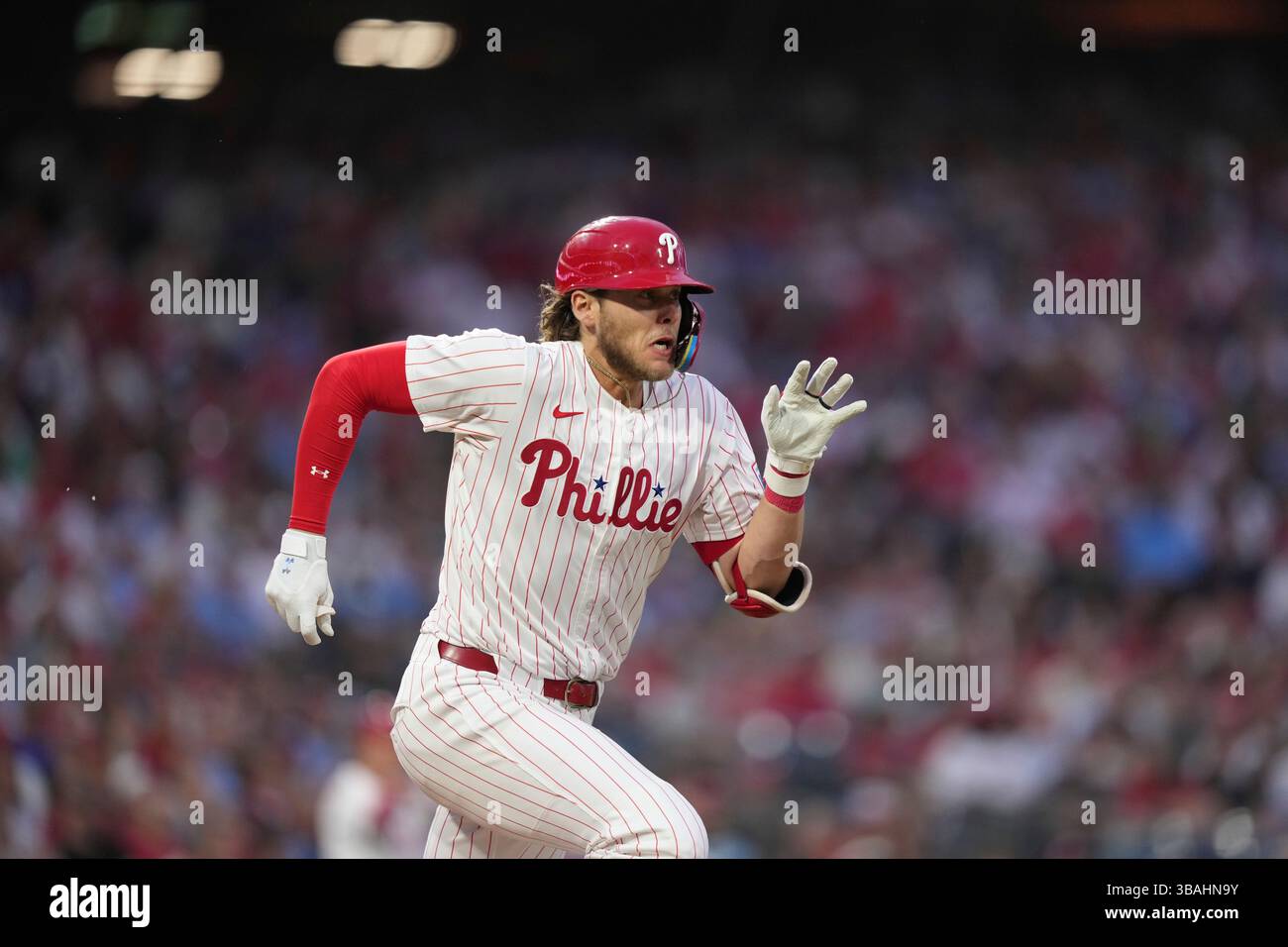 Philadelphia Phillies' Alec Bohm plays during a baseball game Monday ...