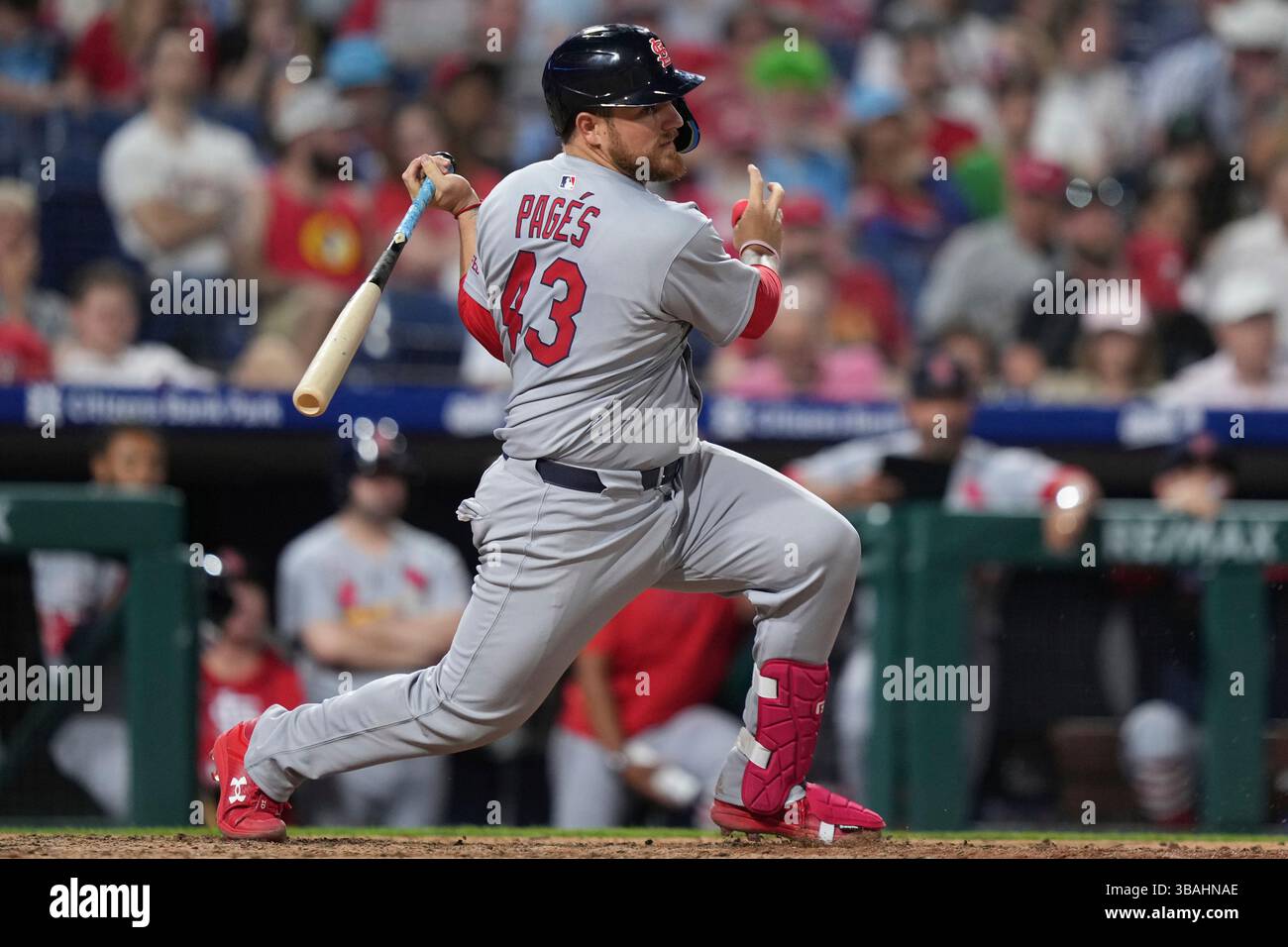 St. Louis Cardinals' Pedro Pagés plays during a baseball game Monday ...