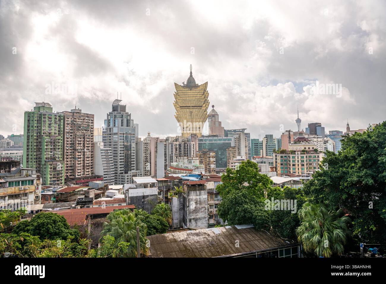 Macau, China - JANUARY 10, 2024: Panoramic view from Monte Fort in ...
