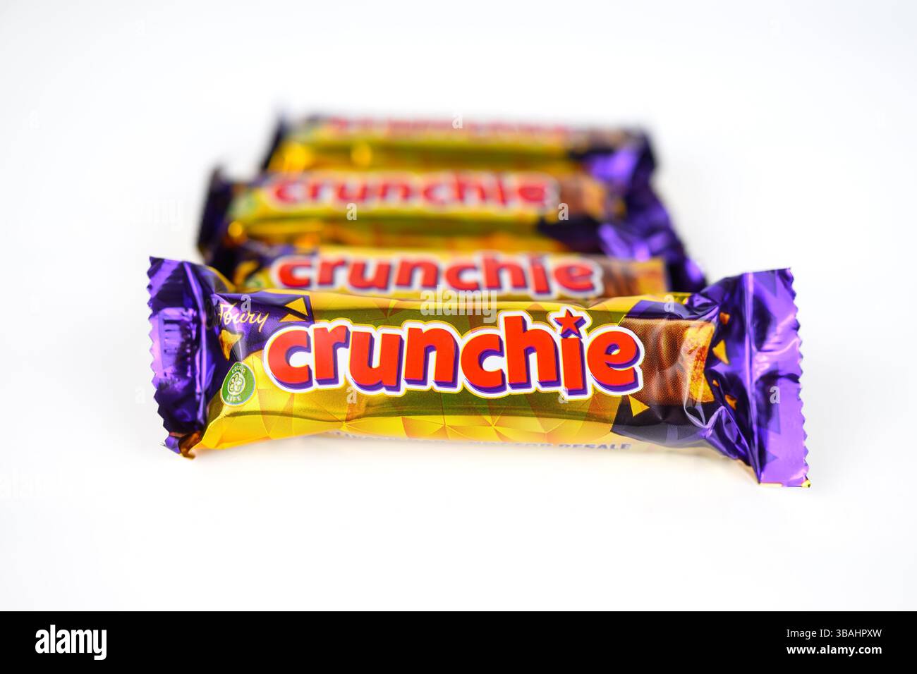 Cadbury Crunchie Chocolate Bars – Wales, UK – 10 May 2025 Stock Photo - Alamy