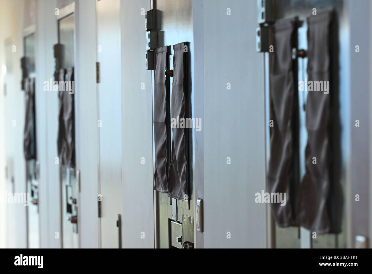 Prison cells are seen during a media tour at Western Plains ...