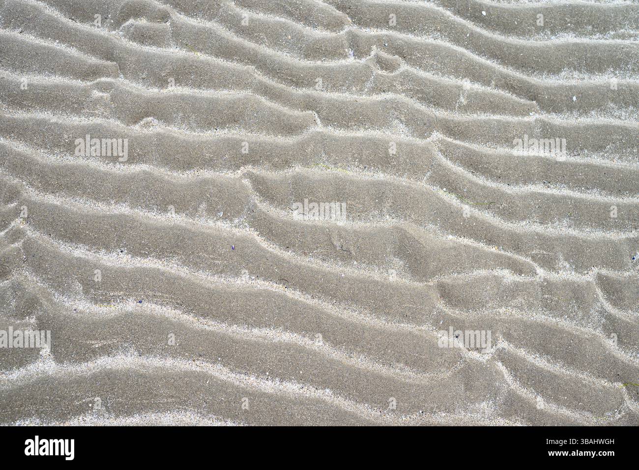 Sand ridges on a beach close up for textures and patterns Stock Photo ...
