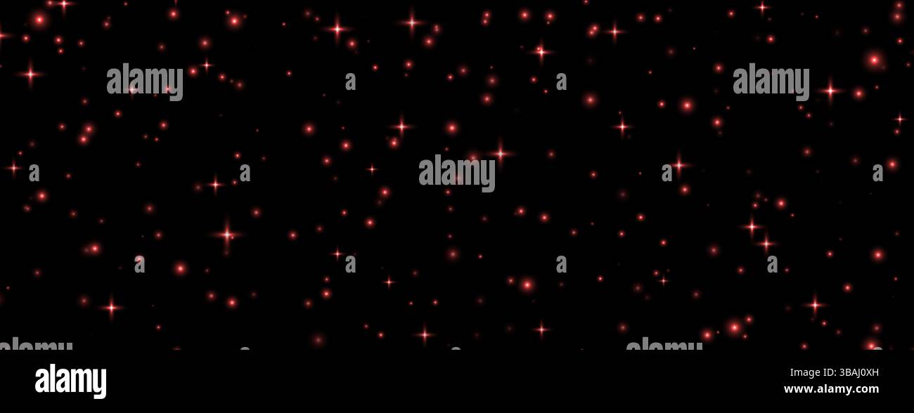 Red stars background, shiny sparkles overlay, magic flares, starry ...