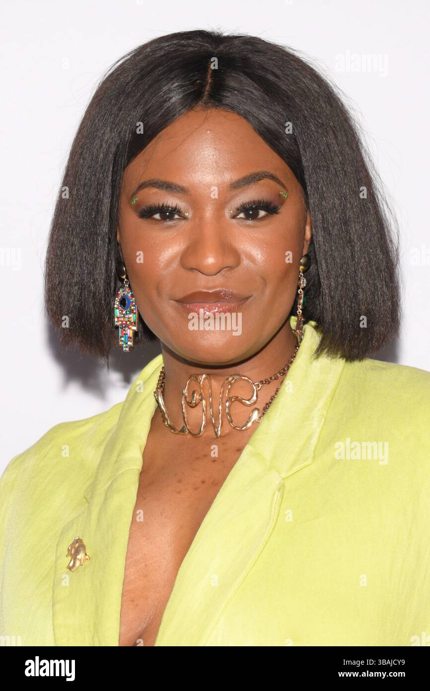 Nasia Thomas attending the WP Theater's 2025 Gala at the Edison ...
