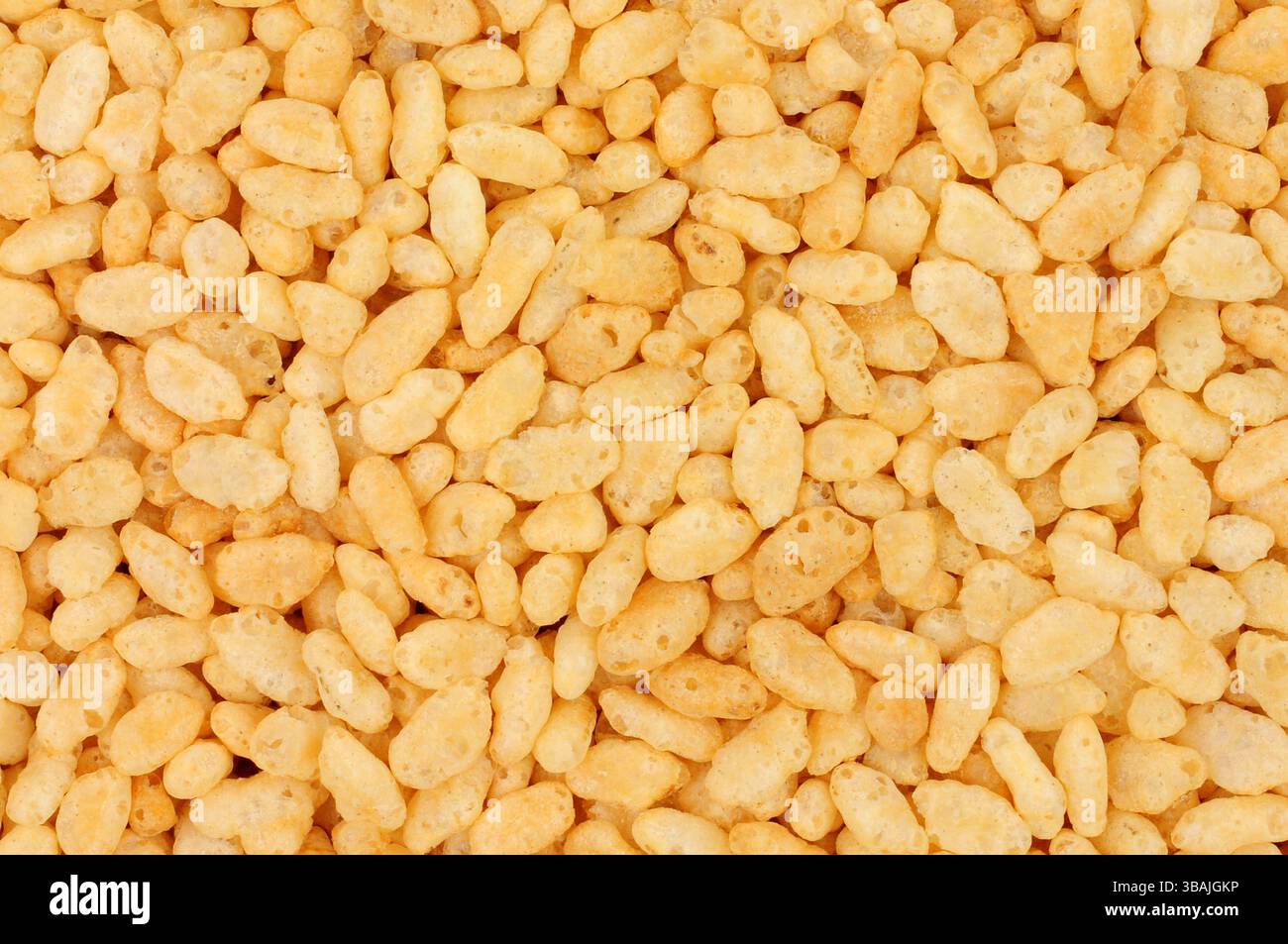 Crisped rice grain breakfast cereal food detail background Stock Photo ...
