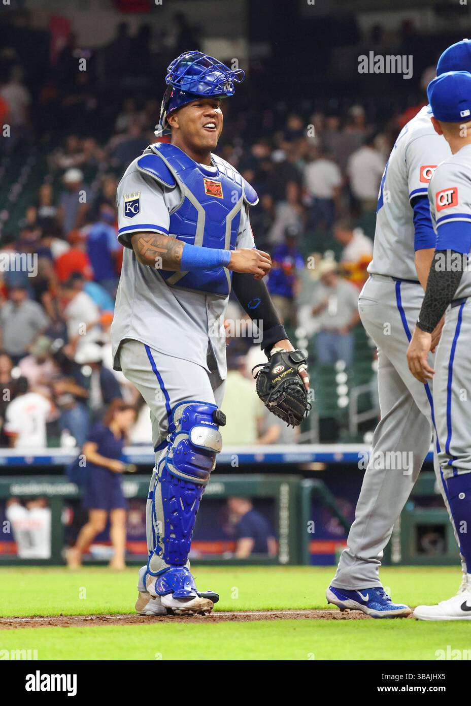 HOUSTON, TX - MAY 12: Kansas City Royals catcher Salvador Perez (13 ...