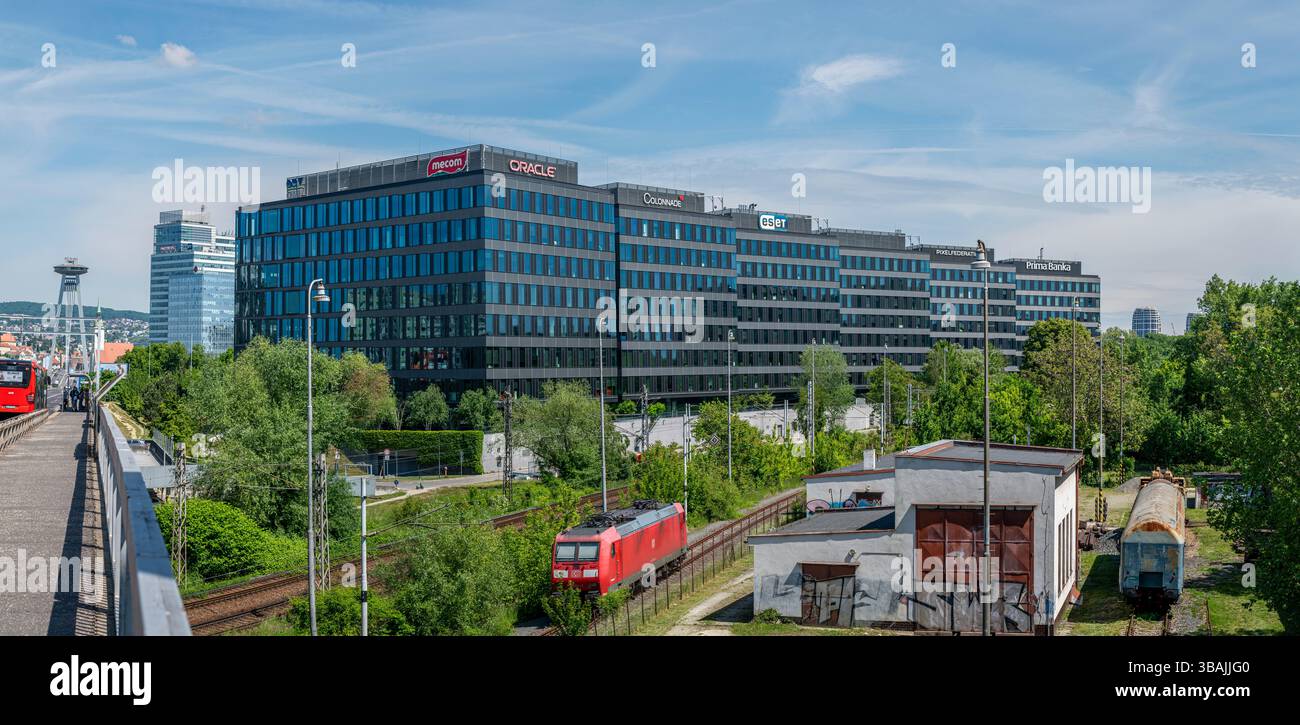 Bratislava, Slovakia - May, 10, 2025 : Digital Park Einsteinova. Modern ...