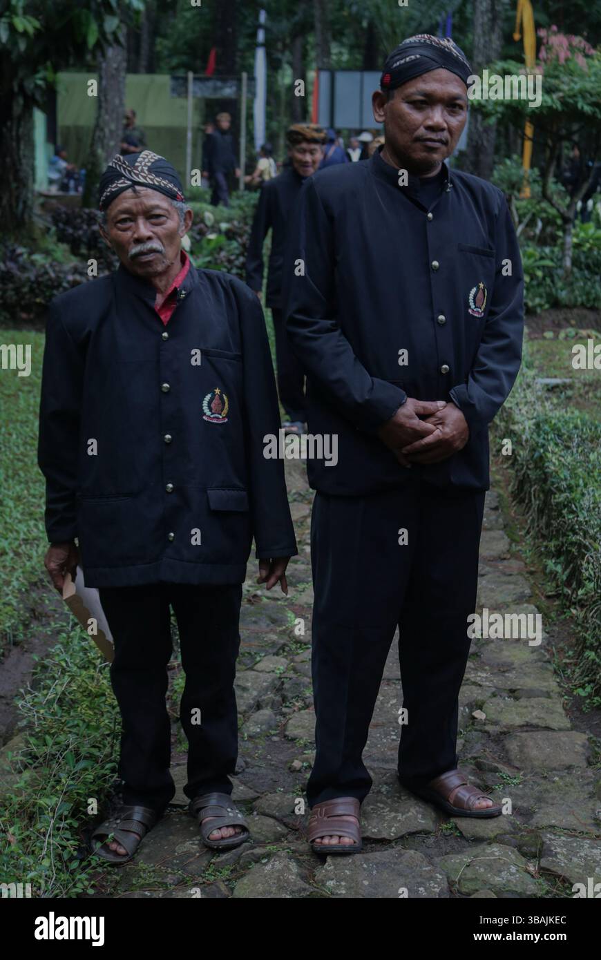 Malang, East Java, Indonesia. 12th May, 2025. two residents poses in ...