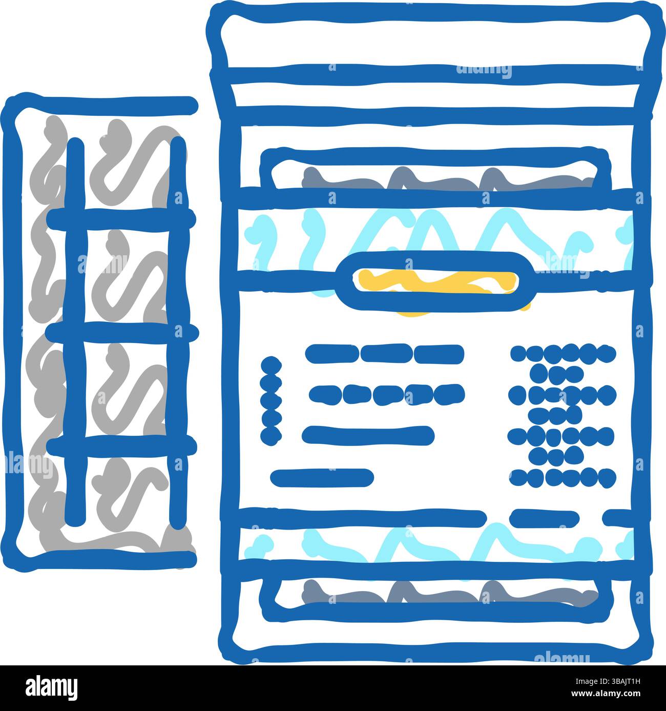 emergency blanket first aid icon doodle illustration Stock Vector Image ...