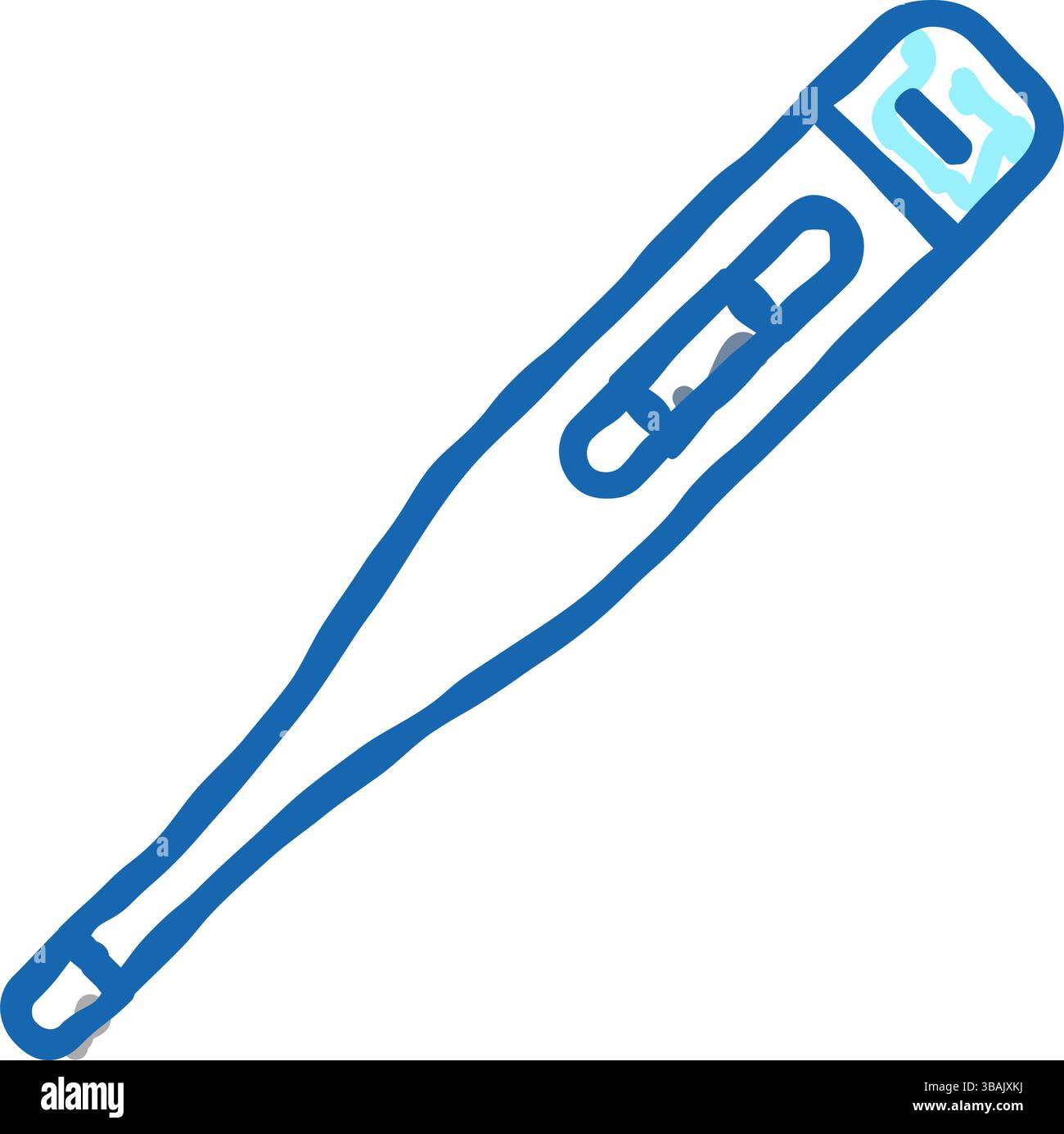 oral thermometer first aid icon doodle illustration Stock Vector Image ...