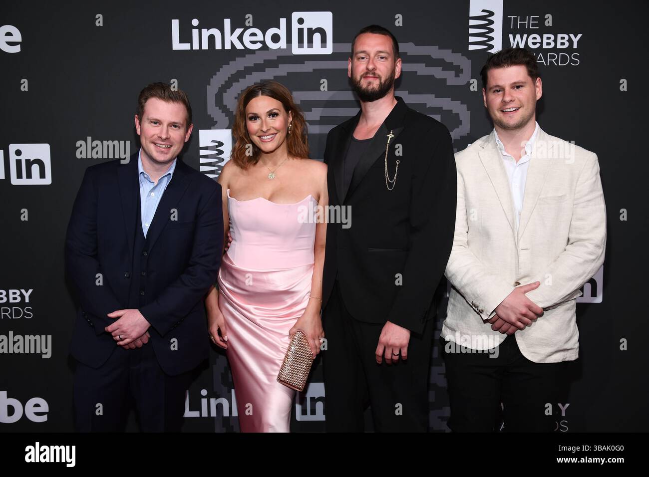 New York, USA. 12th May, 2025. (L-R) Brad Freeman, Ashley Freeman, Ryan ...
