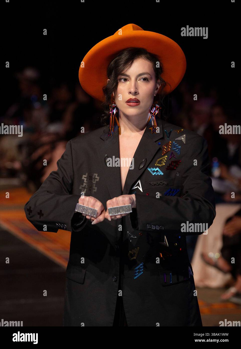 May 11, 2025 - Santa Fe, New Mexico, USA - A model walks the runway ...