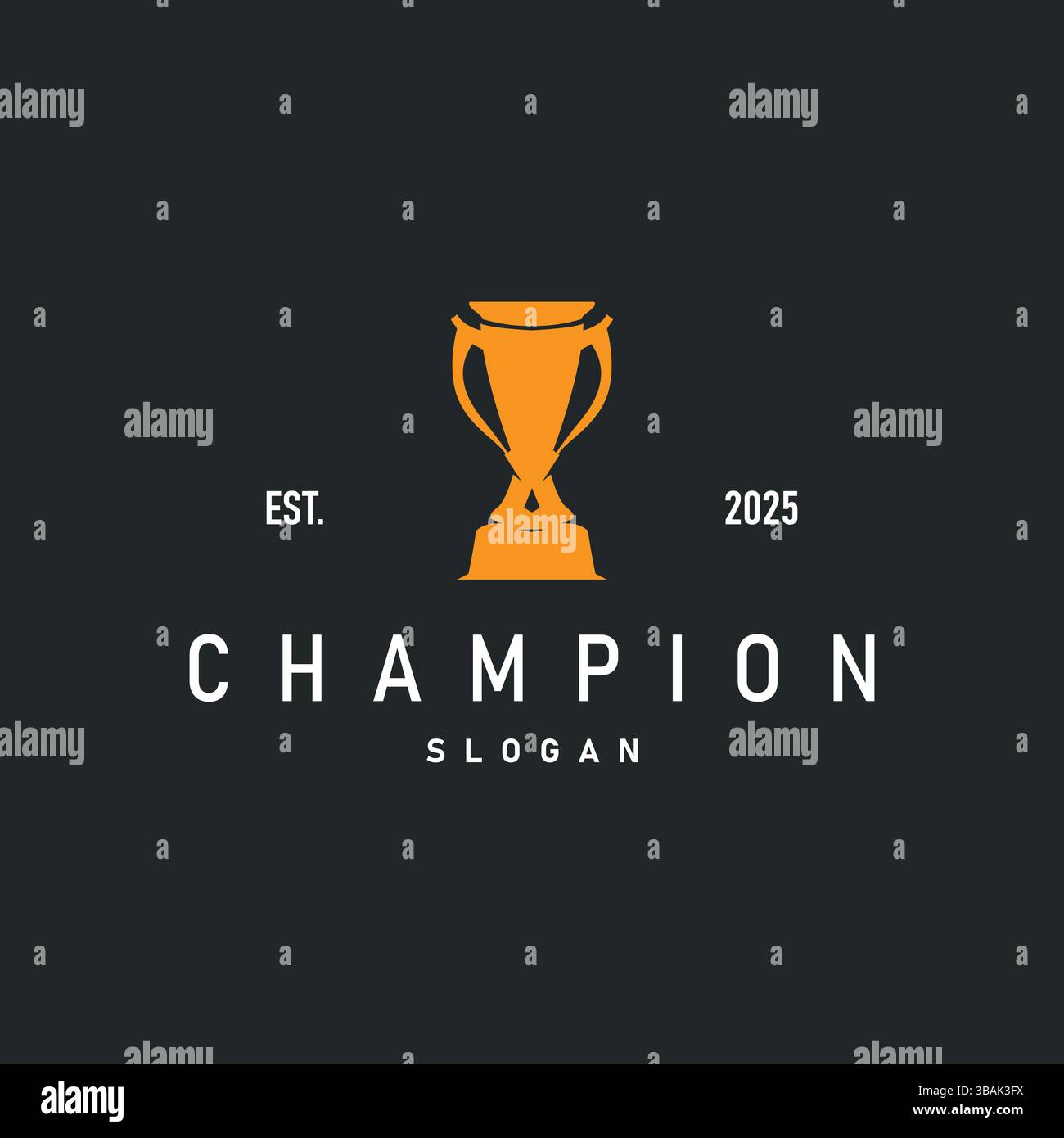 trophy logo design tournament symbol silhouette award victory ...