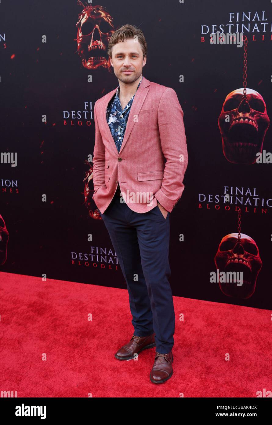 Max Lloyd-Jones arrives at the premiere of "Final Destination ...
