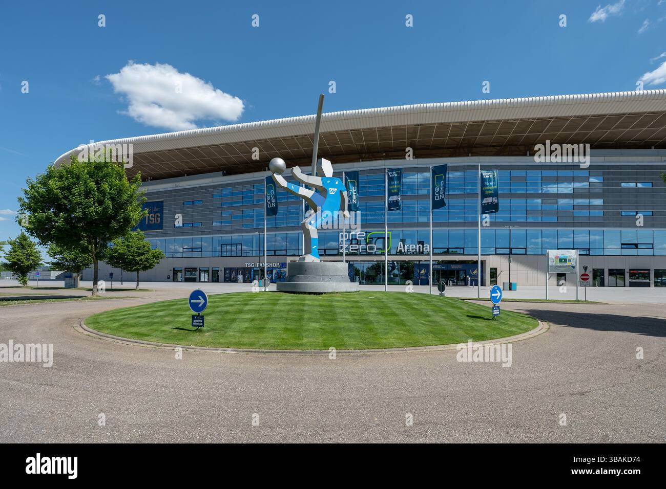 Sinsheim, Germany. 12th May, 2025. Exterior shot of the PreZero Arena ...