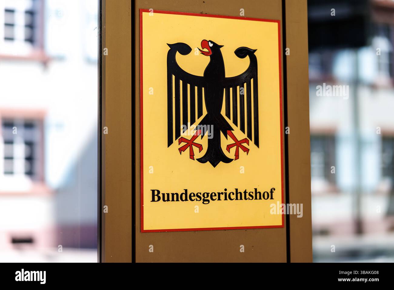 Karlsruhe, Germany. 11th May, 2025. The lettering "Bundesgerichtshof ...