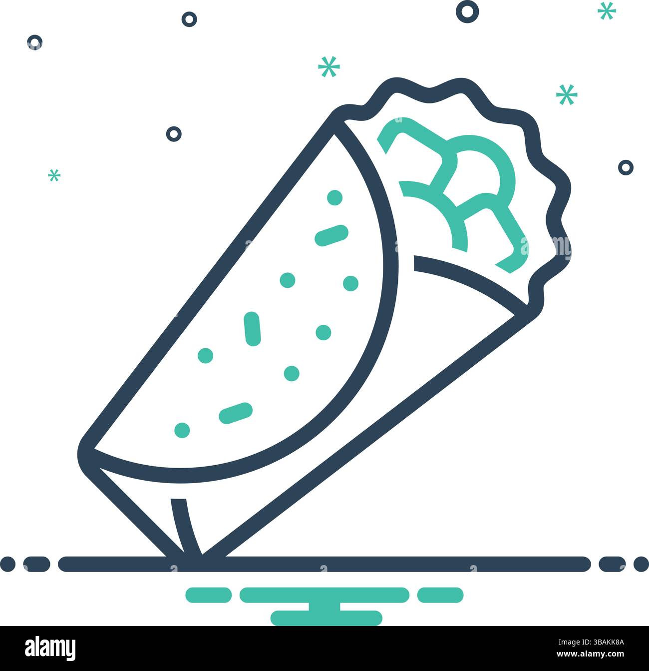 Icon for roll, shawarma Stock Vector Image & Art - Alamy