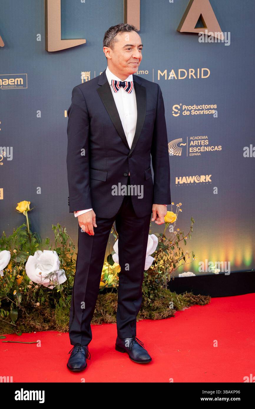 Angel Ruiz attends to Photocall Premios Talia at Plaza de Colon on May ...