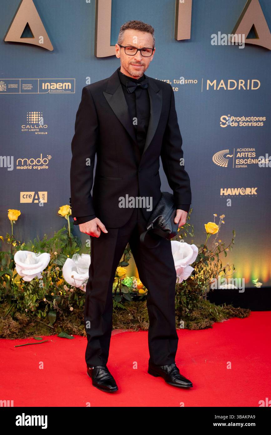 Miguel Angel Corbacho attends to Photocall Premios Talia at Plaza de ...