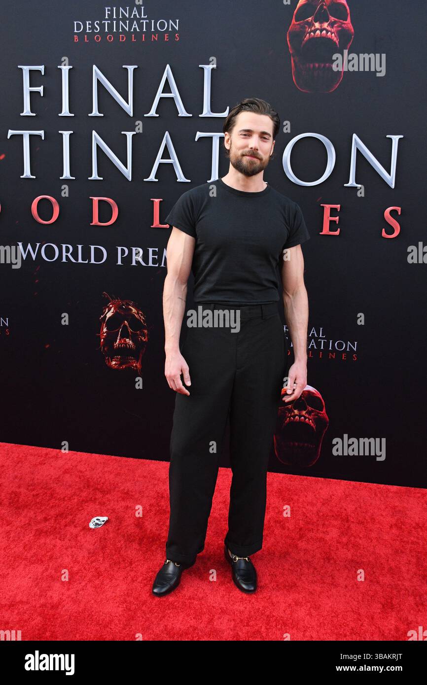 Los Angeles, California, USA 12th May 2025 Actor Dustin Milligan ...