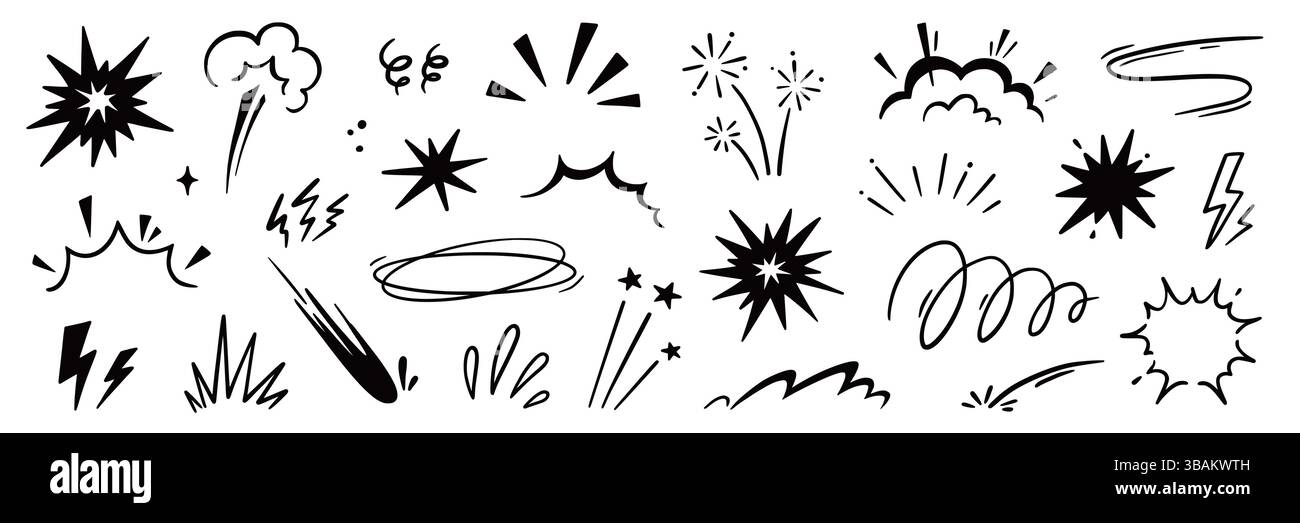 Line speed cartoon effect, comic smoke motion line element set. Comic ...