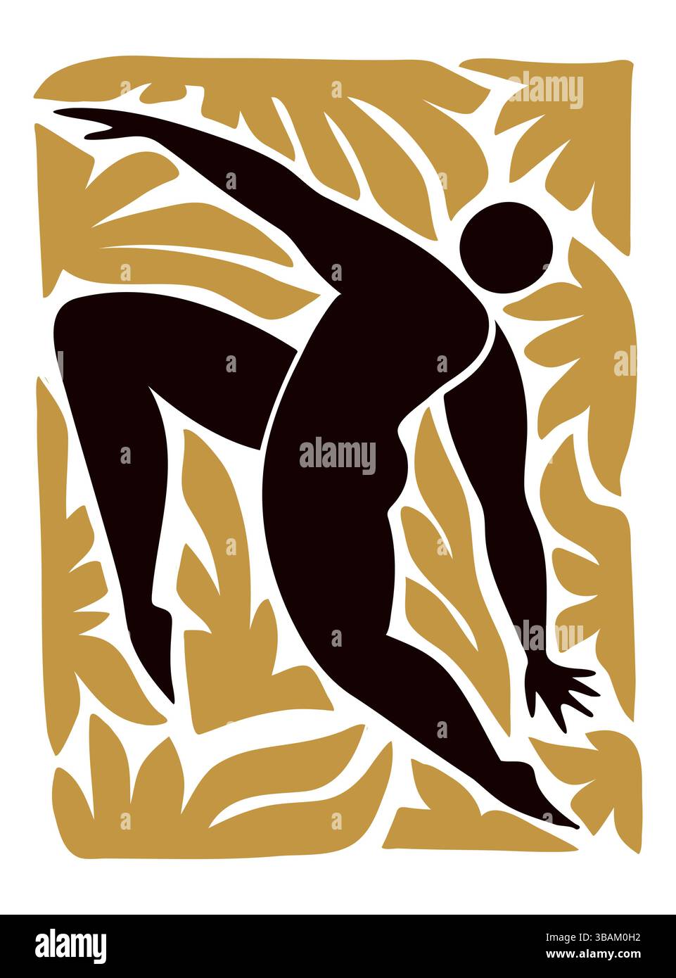 Bold shapes of leaves Cut Out Stock Images & Pictures - Alamy