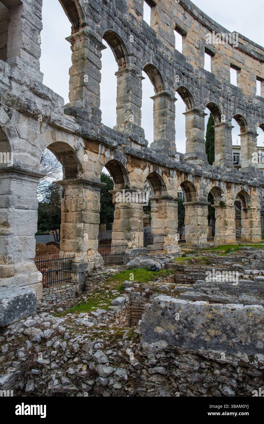 Pula Arena in Istria, Croatia, one of the best preserved Roman ...