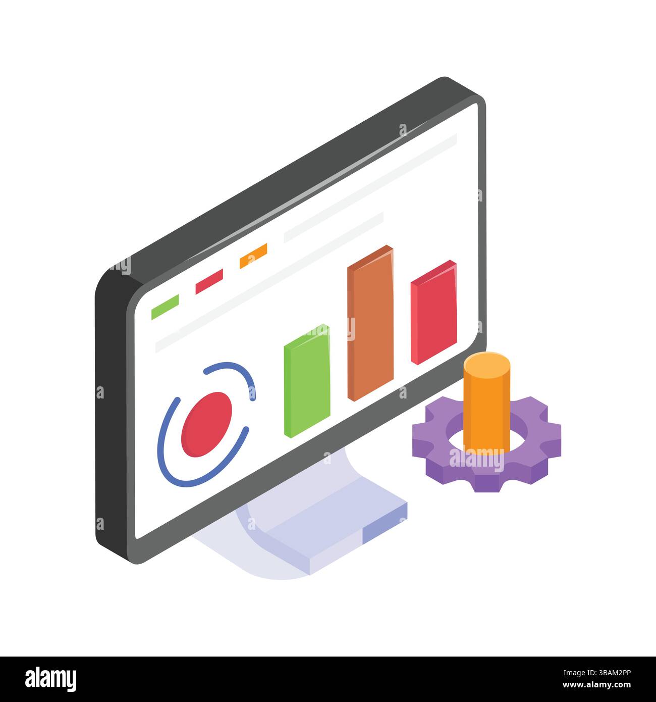 Business graphs kpi metrics on Stock Vector Images - Alamy