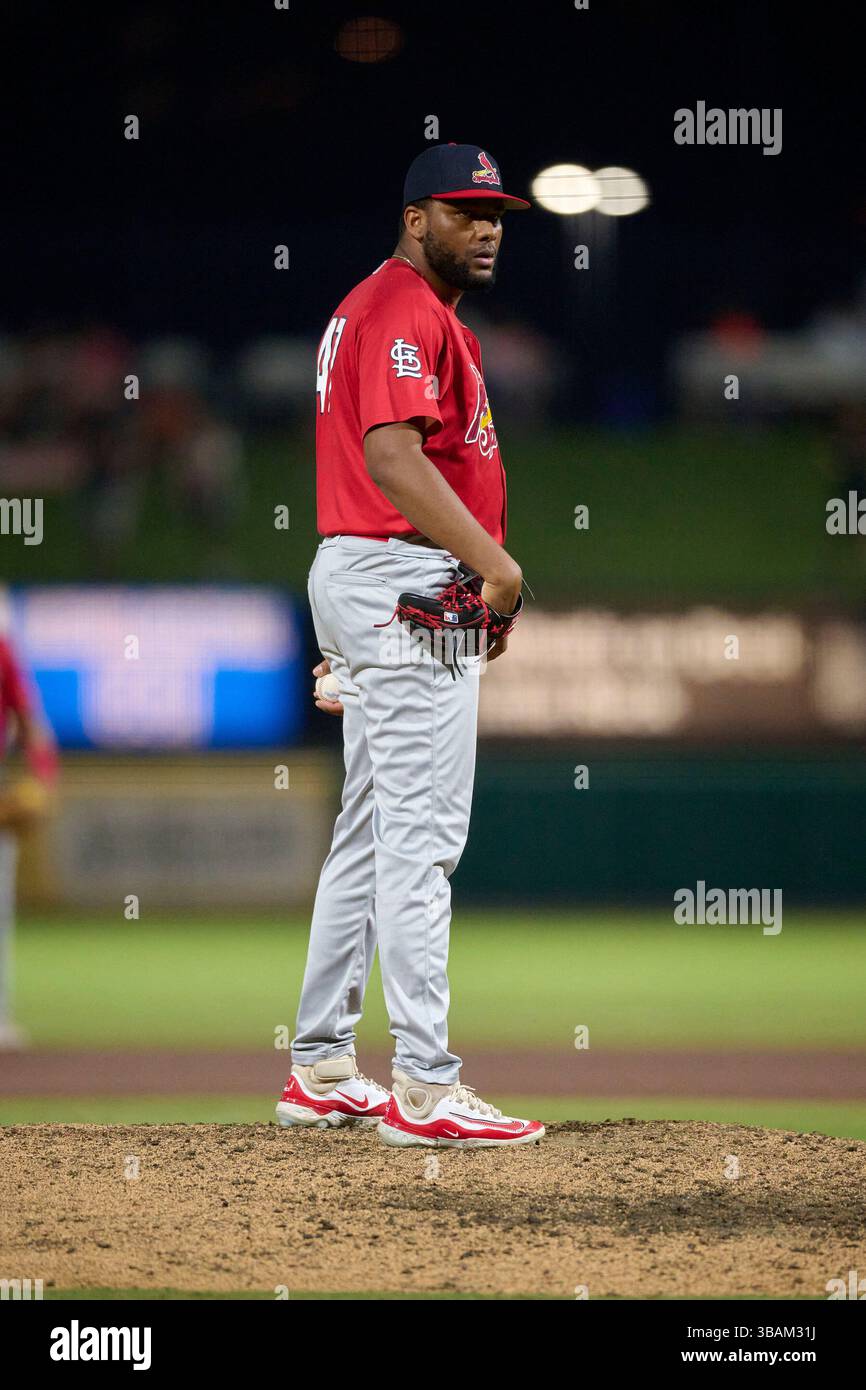 Springfield Cardinals pitcher Nathanael Heredia (47) during an MiLB ...