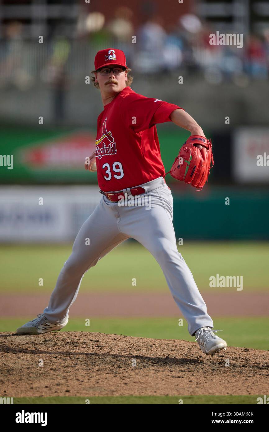Springfield Cardinals pitcher Zane Mills (39) during an MiLB Texas ...