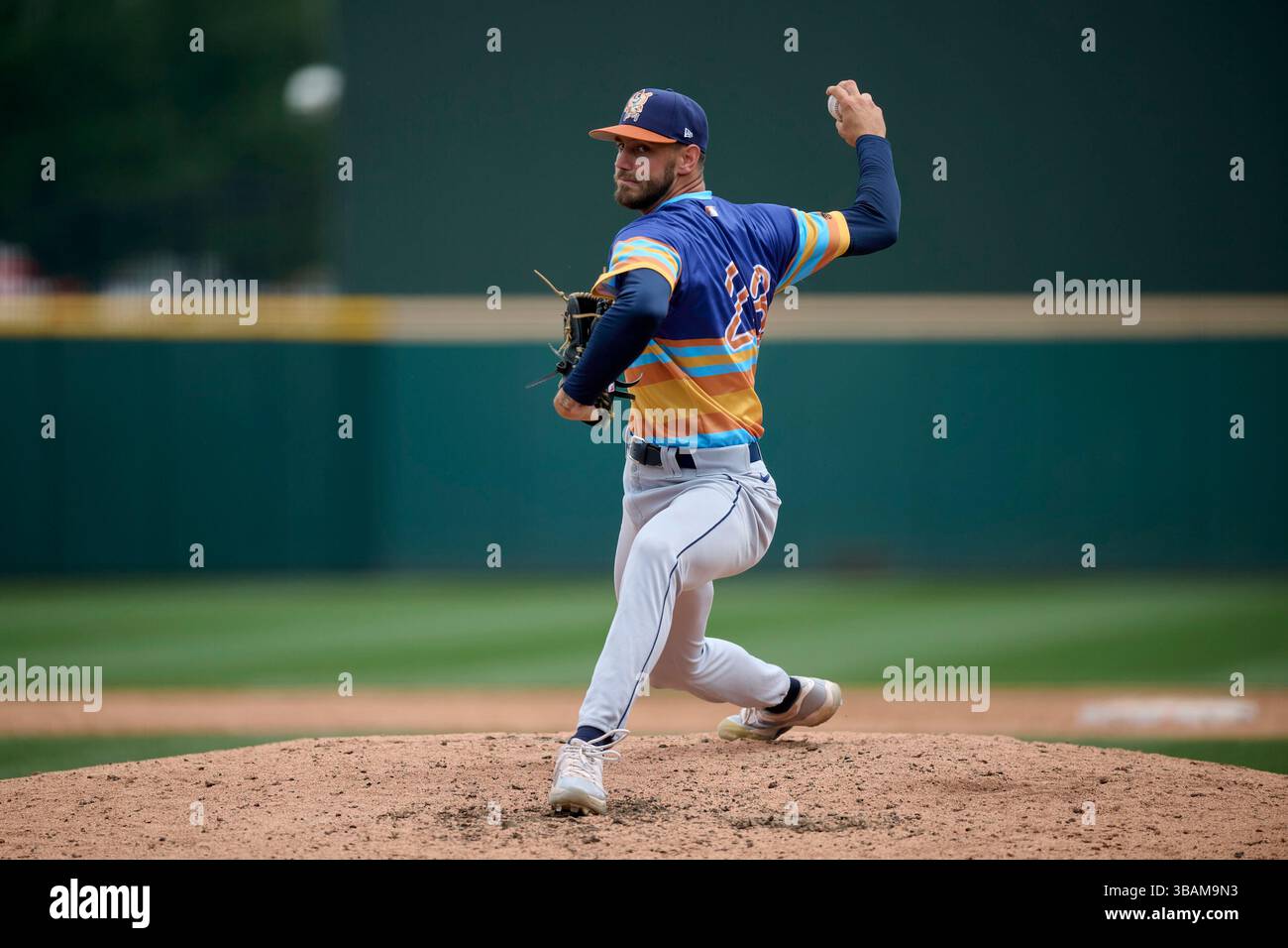 Montgomery Biscuits pitcher Brody Hopkins (23) during an MiLB Southern ...