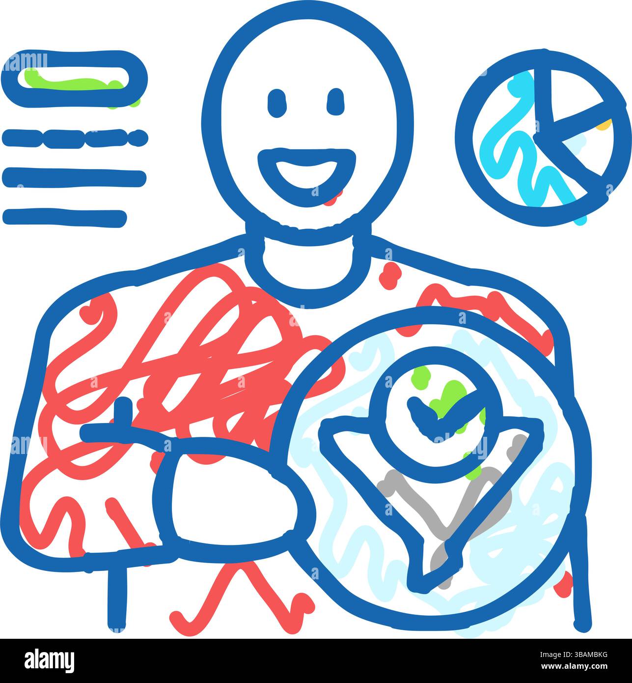 marketing qualified lead icon doodle illustration Stock Vector Image ...