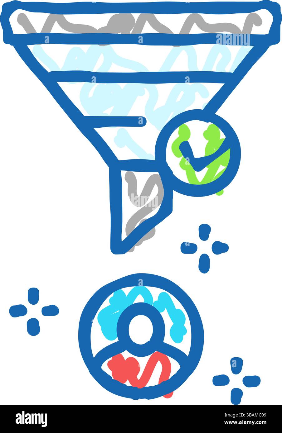 highly qualified lead icon doodle illustration Stock Vector Image & Art ...