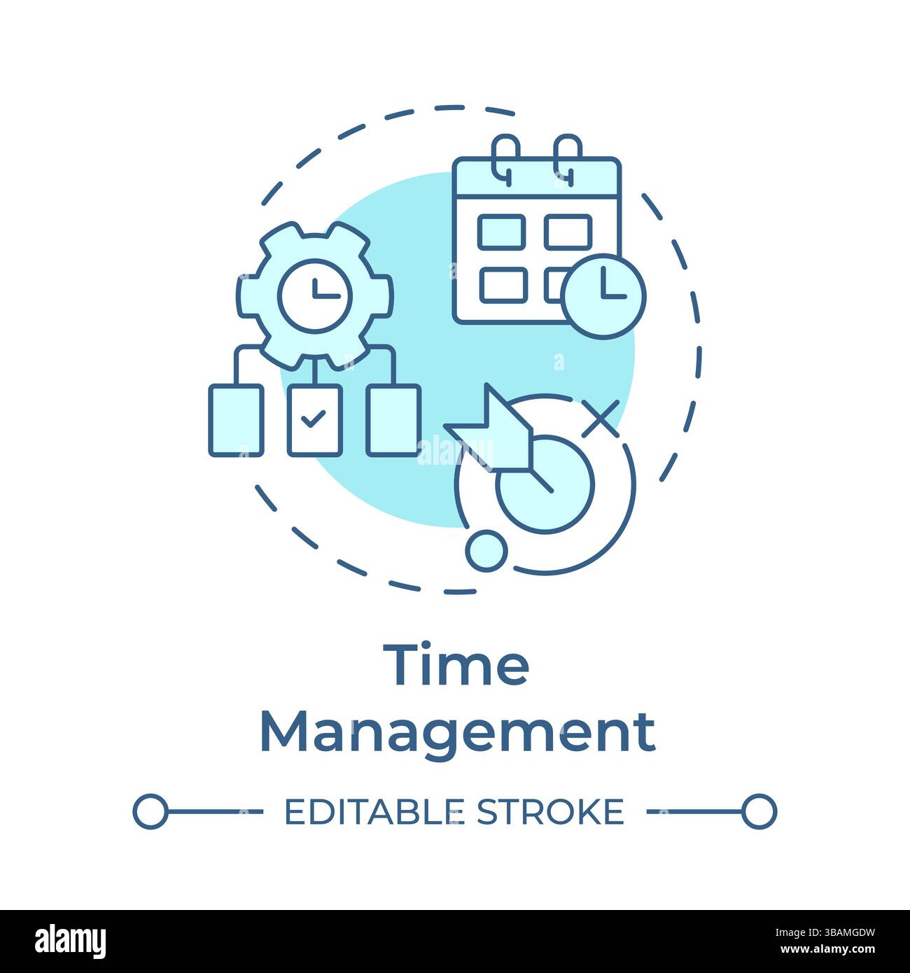 Time management deadlines isolated Cut Out Stock Images & Pictures - Alamy