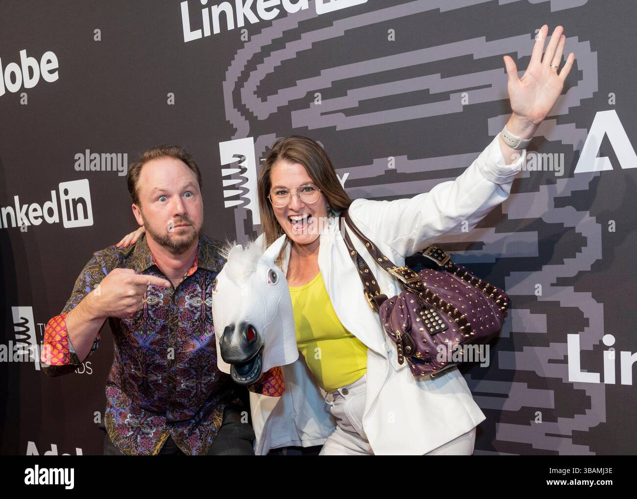 Adam Gidwitz and Molly Barton attend 29th annual WEBBY awards to honor ...