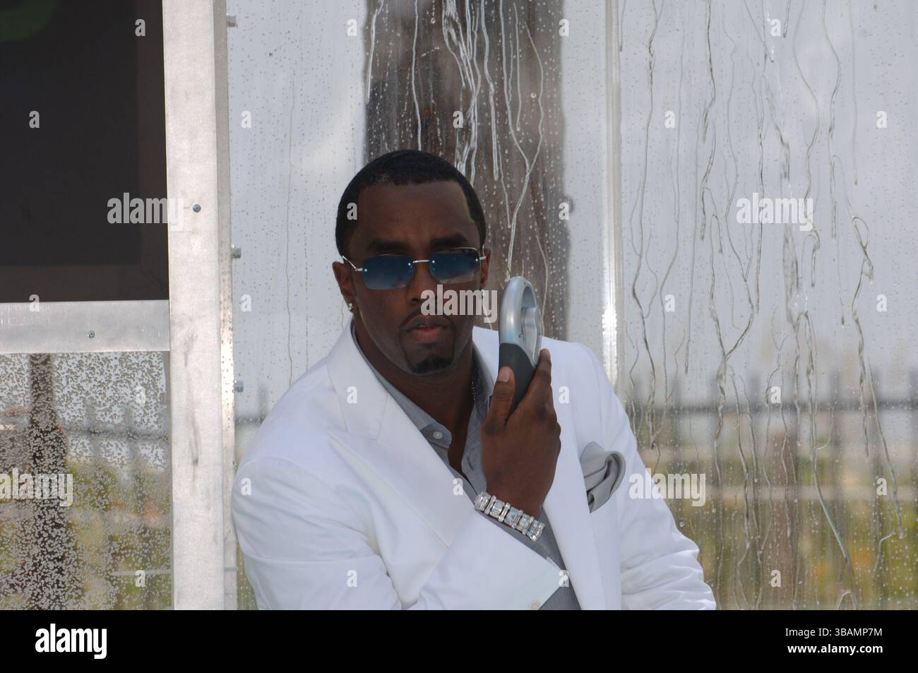 MIAMI BEACH, FL - APRIL 22: Sean "P-Diddy" Combs out on the town in ...