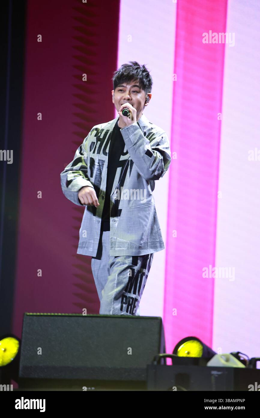 Taiwanese singer, actor, and race car driver Jimmy Lin attends an ...