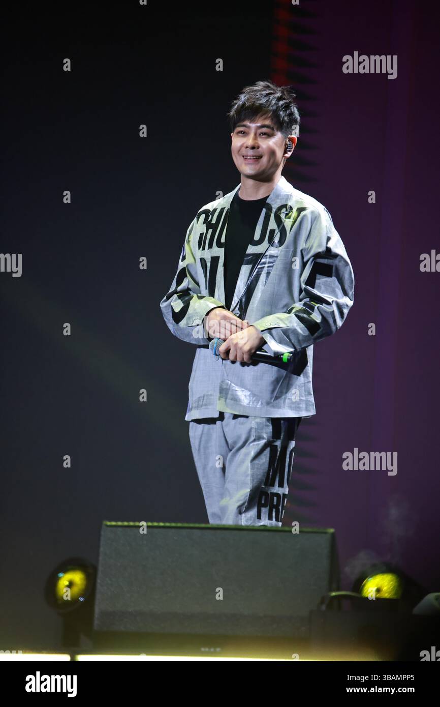 Taiwanese singer, actor, and race car driver Jimmy Lin attends an ...