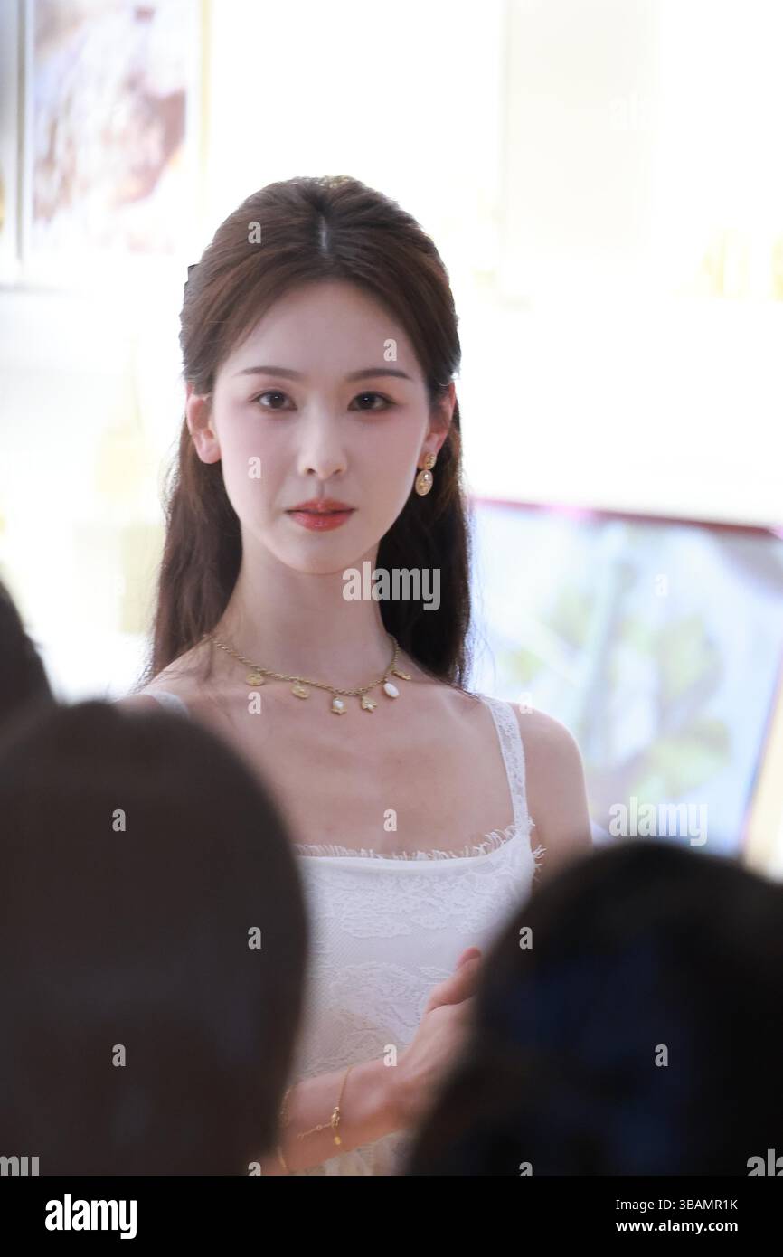 Chinese actress Chen Duling attends an activity in Shanghai, China, 8 May, 2025 Stock Photo - Alamy