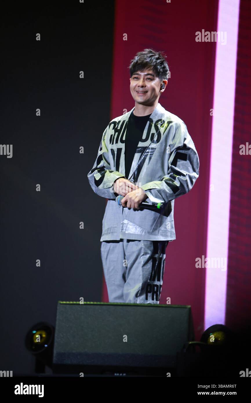 Taiwanese singer, actor, and race car driver Jimmy Lin attends an ...