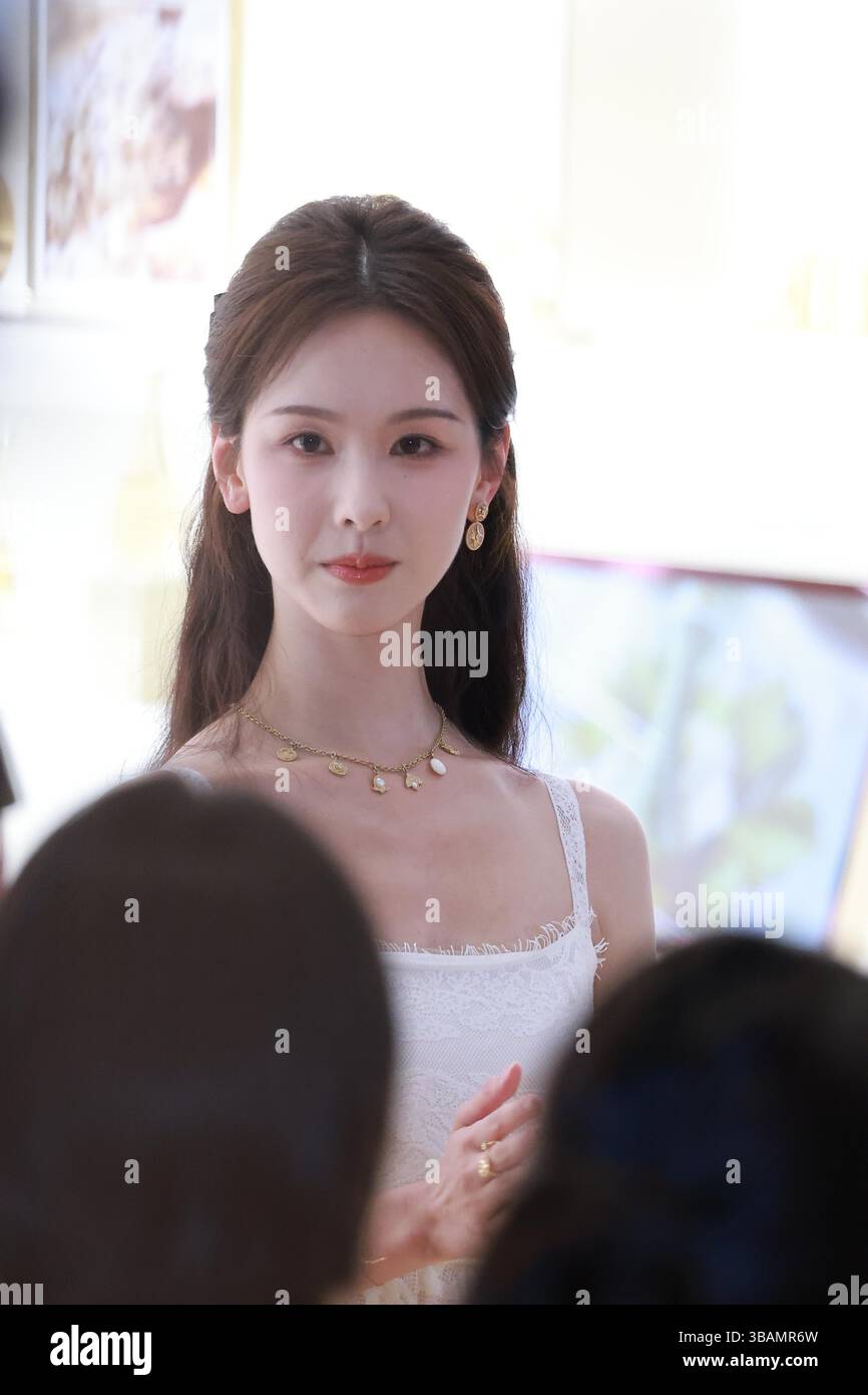 Chinese actress Chen Duling attends an activity in Shanghai, China, 8 May, 2025 Stock Photo - Alamy