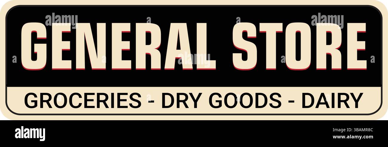 Vintage general store Stock Vector Images - Alamy