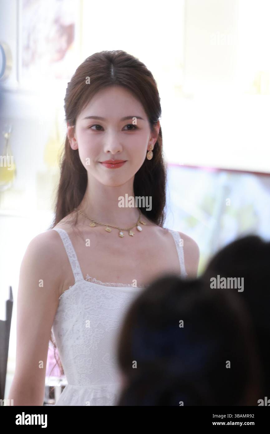 Chinese actress Chen Duling attends an activity in Shanghai, China, 8 May, 2025 Stock Photo - Alamy