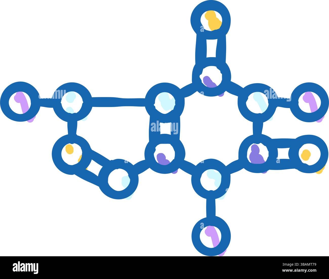 molecular structure icon doodle illustration Stock Vector Image & Art ...